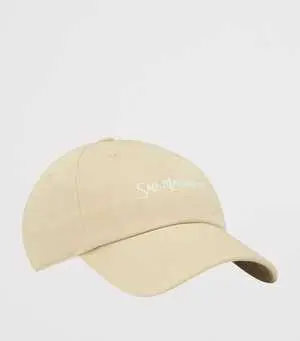 Saint Laurent Cotton Logo Baseball Cap
