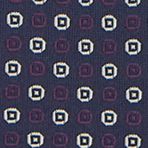 Saint Laurent Silk Circle Motif Tie