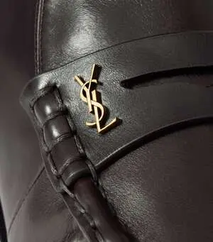 Saint Laurent Leather Le Loafer Ankle Boots
