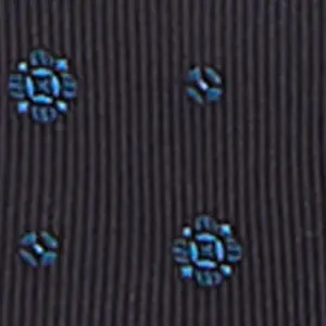 Saint Laurent Silk Striped Medallion Tie