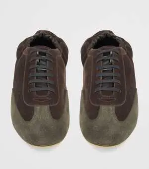 Saint Laurent Suede Lewis Sneakers