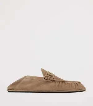 Saint Laurent Suede Foldable Le Loafers