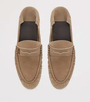 Saint Laurent Suede Foldable Le Loafers