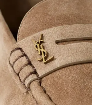 Saint Laurent Suede Foldable Le Loafers