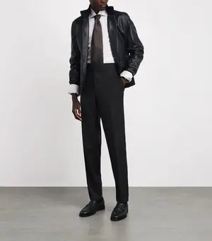 Isaia Wool Casalnuovo Slim Trousers