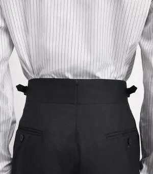 Isaia Wool Casalnuovo Slim Trousers