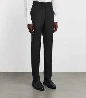 Isaia Wool Casalnuovo Slim Trousers