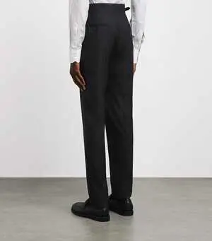 Isaia Wool Casalnuovo Slim Trousers