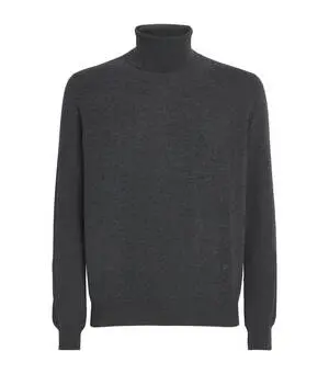 Isaia Cashmere Rollneck Sweater - Grey
