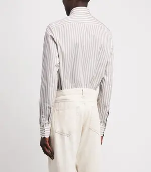 Isaia Cotton Stripe Shirt
