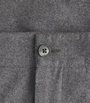 Isaia Wool-blend Comfort Slim Trousers