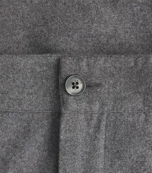 Isaia Wool-blend Stretch Slim Fit Trousers