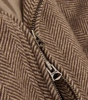 Polo Ralph Lauren Wool Herringbone Zip-up Bomber Jacket