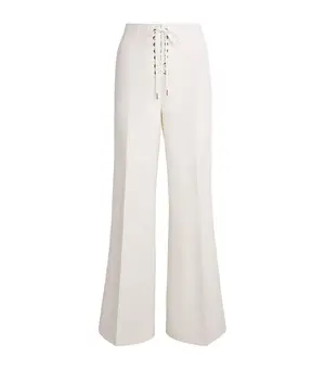 Polo Ralph Lauren Cotton-wool Beaton Lace-up Trousers - Neutral