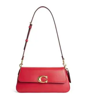 Coach Red Leather Shoulder Bags