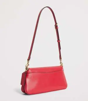 COACH Leather Jet Shoulder Bag - Red