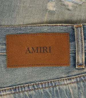 Amiri Ripped Repair Mx1 Straight Jeans