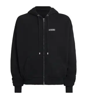 Amiri Cotton Logo Zip-up Hoodie