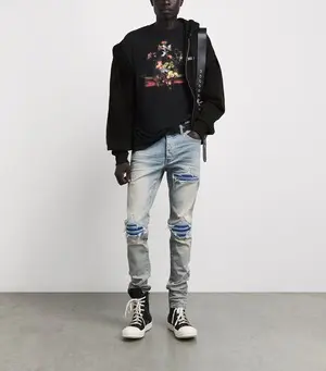 Amiri Cotton Logo Zip-up Hoodie