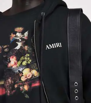 Amiri Cotton Logo Zip-up Hoodie