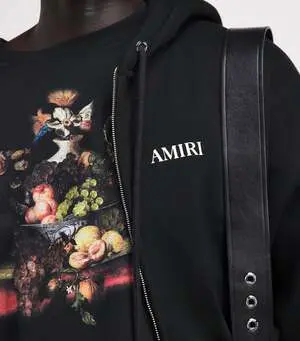 Amiri Cotton Logo Zip-up Hoodie