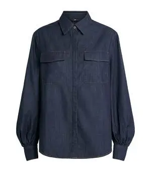 7 For All Mankind Cotton Long-sleeve Shirt