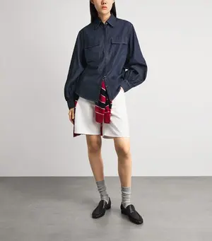 7 For All Mankind Cotton Long-sleeve Shirt