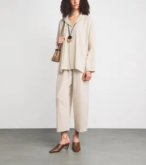 Eskandar Virgin Wool-cashmere Double Stand-collar Shirt