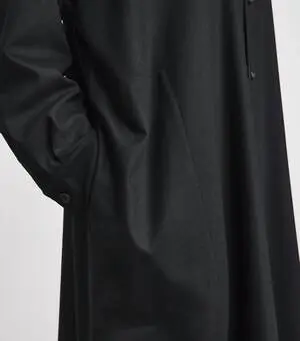 Eskandar Virgin Wool-cashmere Wide Midi Shirt Dress