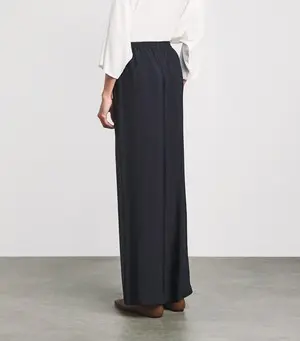 Eskandar Silk Flared Trousers