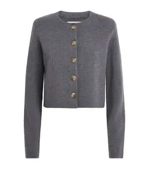 Brandon Maxwell Virgin Wool Ryder Jacket - Grey