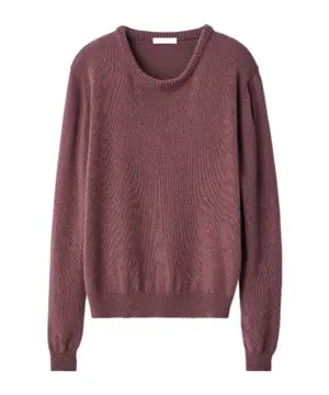 LEMAIRE Crew-neck Sweater In Alpaca Wool Blend - Lavender