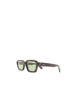 RETROSUPERFUTURE Caro Tortoiseshell-effect Rectangle Sunglasses - Black