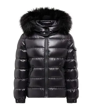 Moncler Badyf Hooded Synthetic Material-trimmed Down Jacket