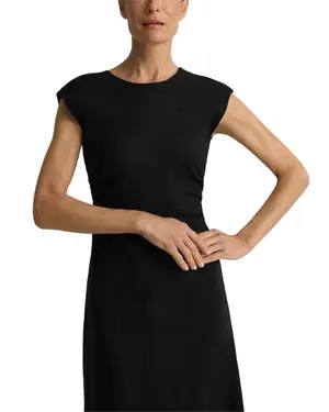 St. John Cap Sleeve Maxi Dress