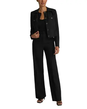 St. John Stretch Linen Blend Jacket