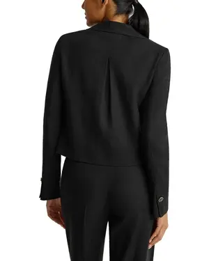 St. John Stretch Linen Blend Jacket