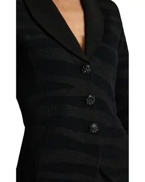 St. John Zebra Metallic Jacket