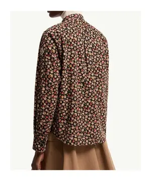 Moncler Floral Print Long-sleeve Shirt - Black
