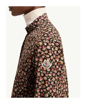 Moncler Floral Print Long-sleeve Shirt - Black