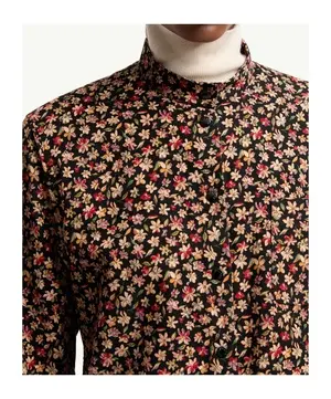 Moncler Floral Print Long-sleeve Shirt - Black