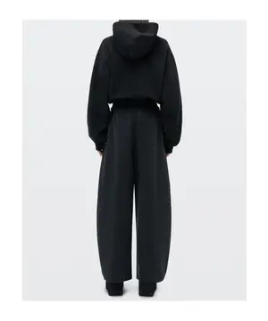 Alexander Wang Logo Print Zip-up Hoodie
