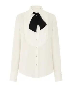 ANIYE BY Pleated Bib Shirt
