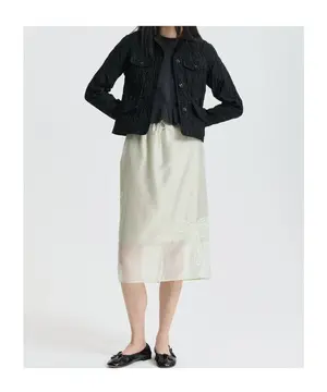 Cecilie Bahnsen Elastic Waist Midi Skirt