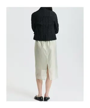 Cecilie Bahnsen Elastic Waist Midi Skirt