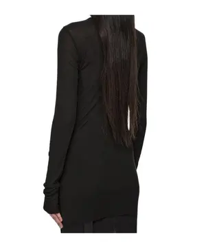 Rick Owens Ruched Long-sleeve Top
