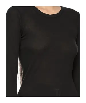 Rick Owens Ruched Long-sleeve Top
