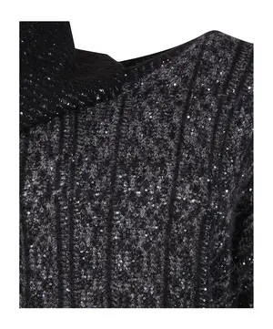 D.exterior High-neck Knit Sweater