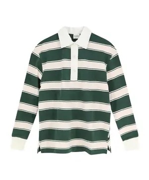 Closed Striped Rugby Sweater - Multi-color