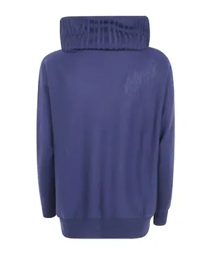 D.exterior High-neck Knit Sweater